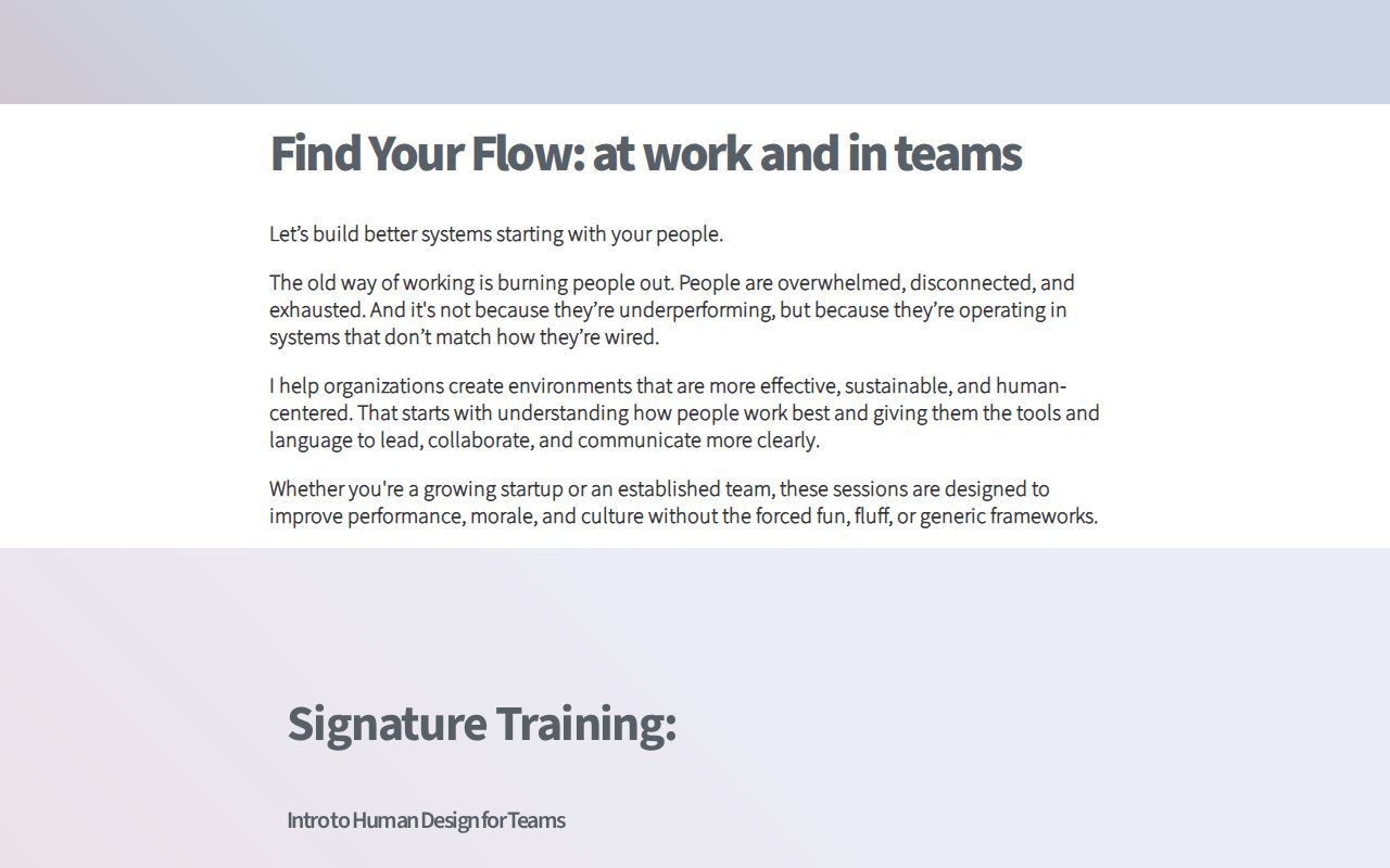 Find Your Flow at work and in teams